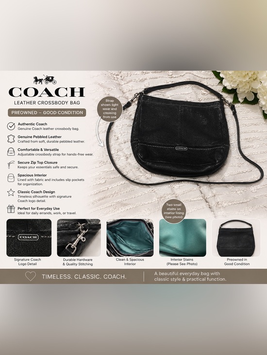 Coach | Bags | Coach Vintage Y2k Early 20s Black Pebbled Leather ...